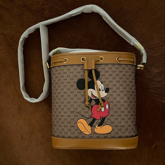 Gucci | Bags | New Gucci Authentic Mickey Mouse Bucket Bag Collectable ...